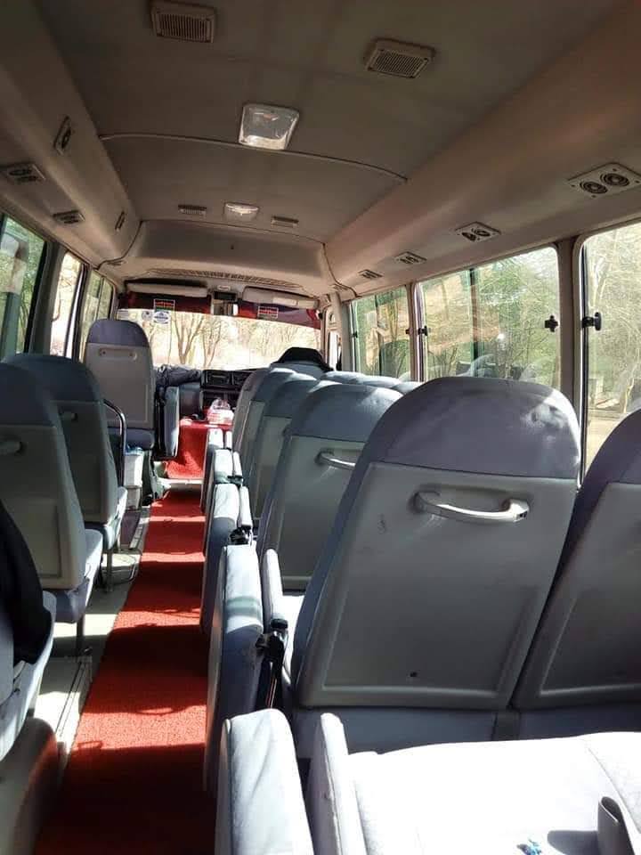 25-Seater Rosa Bus for hire in Nairobi. | Incredible Kenya Adventures